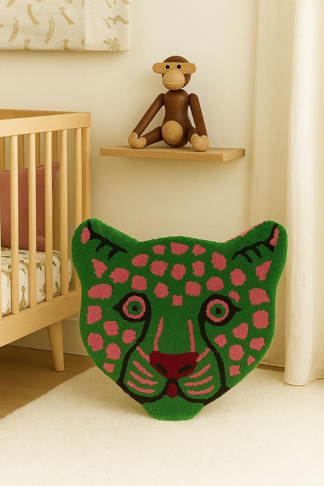 Hand-tufted Wool Tiger Rug, Plush Animal Rug - Etsy