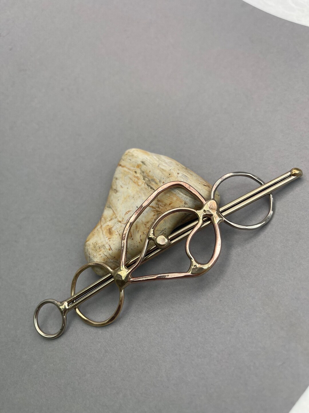 Hair Barrette, Slide, Accessory, Beautiful Abstract Design for Long ...