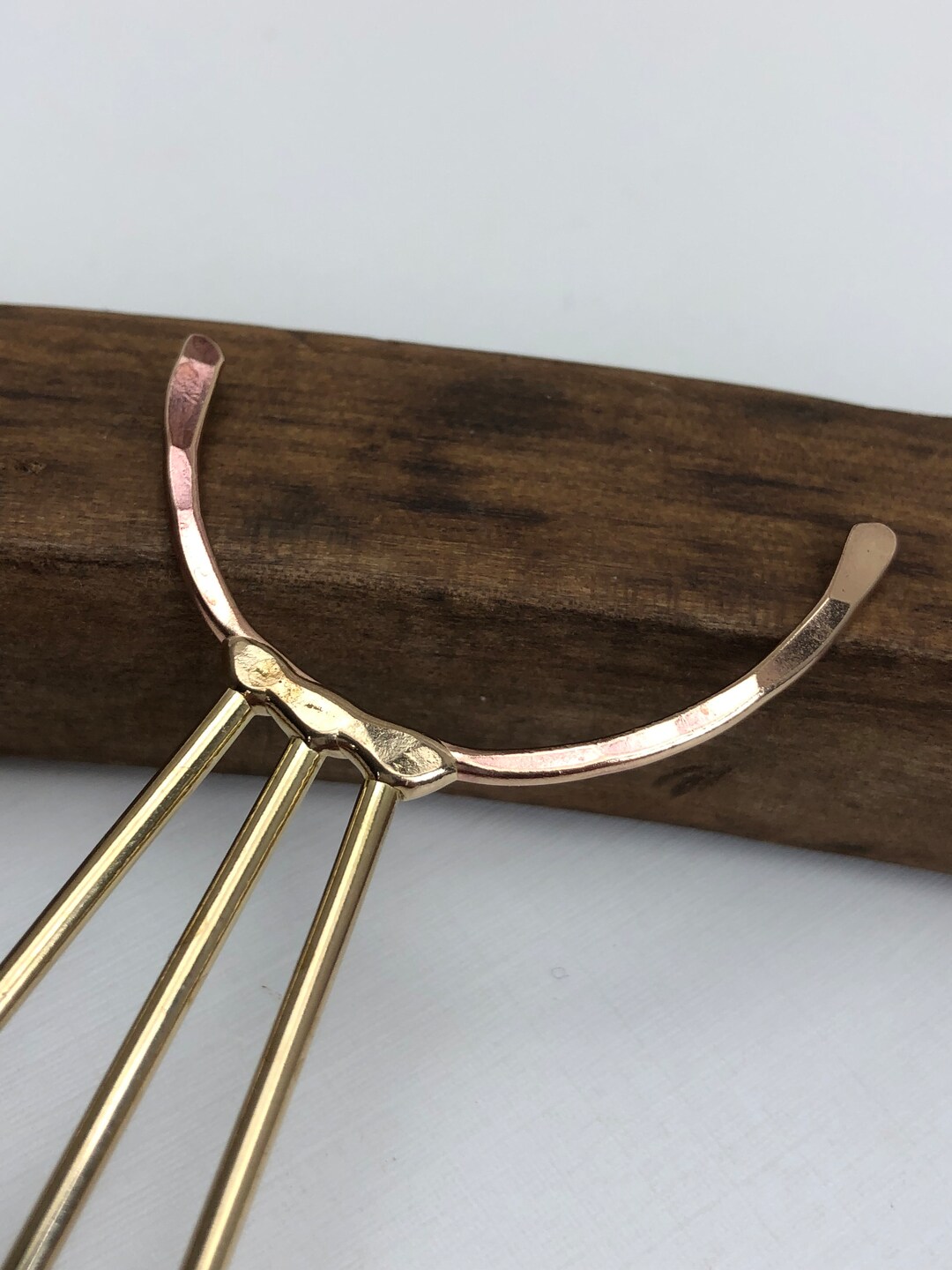 Crescent Hair Stick, Solid Brass, Hair Pin - Etsy