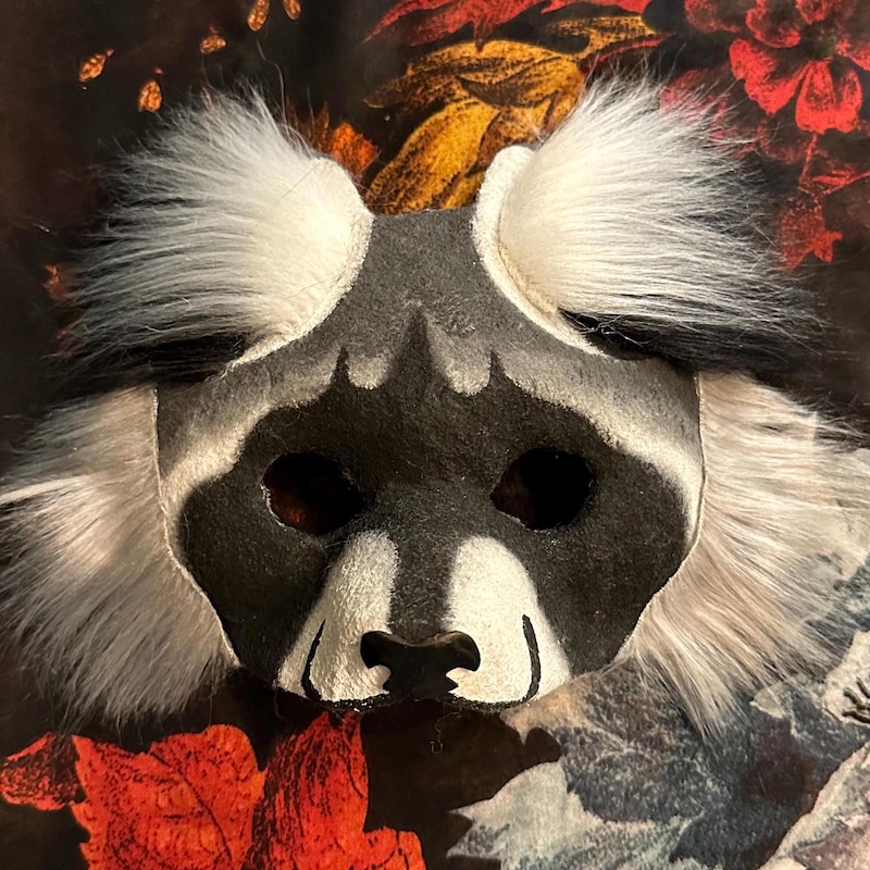 Raccoon Mask - Etsy