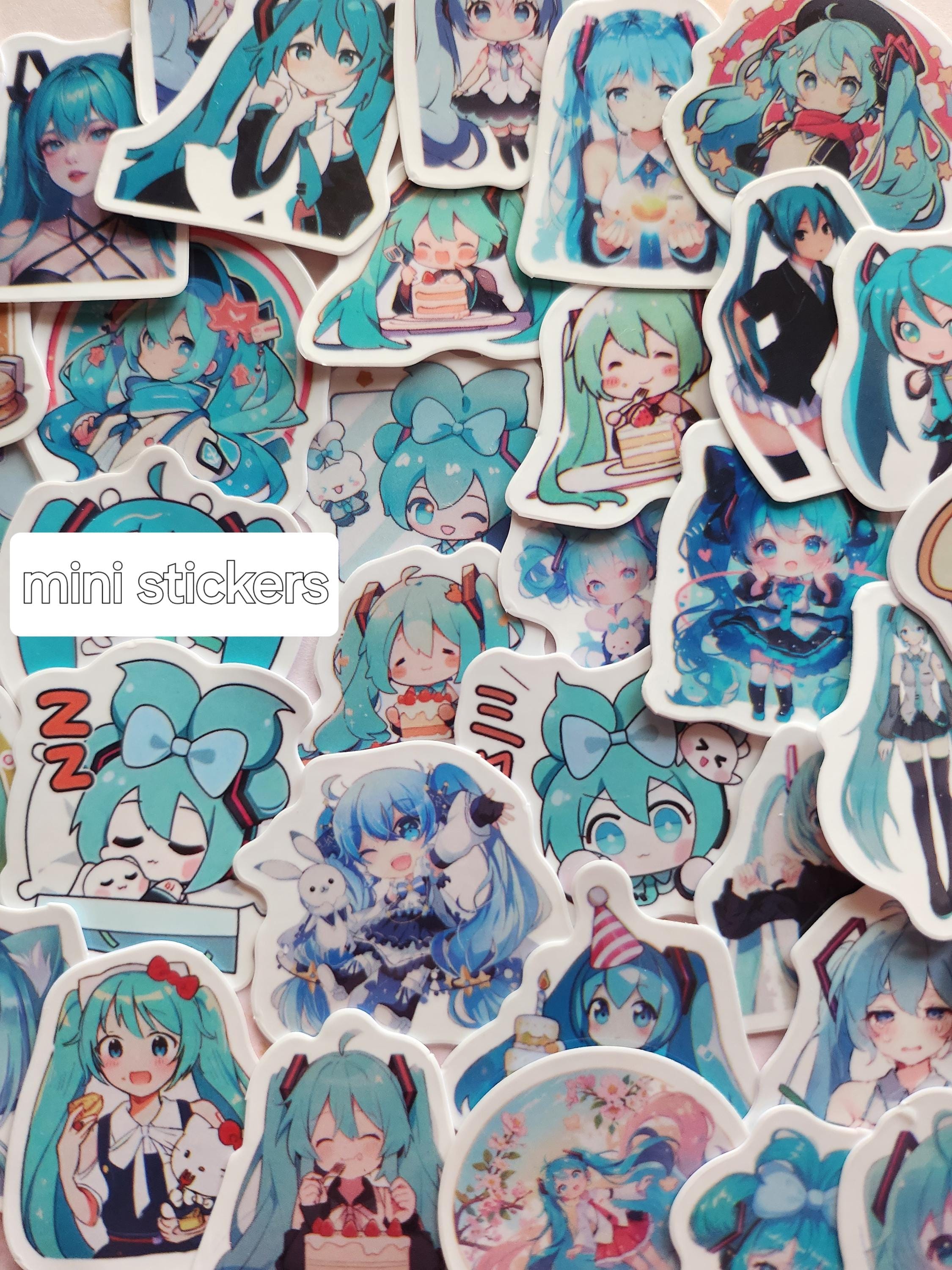 Hatsune Miku Vocaloid Chibi Stickers Mystery Bundle Set for Notebook ...