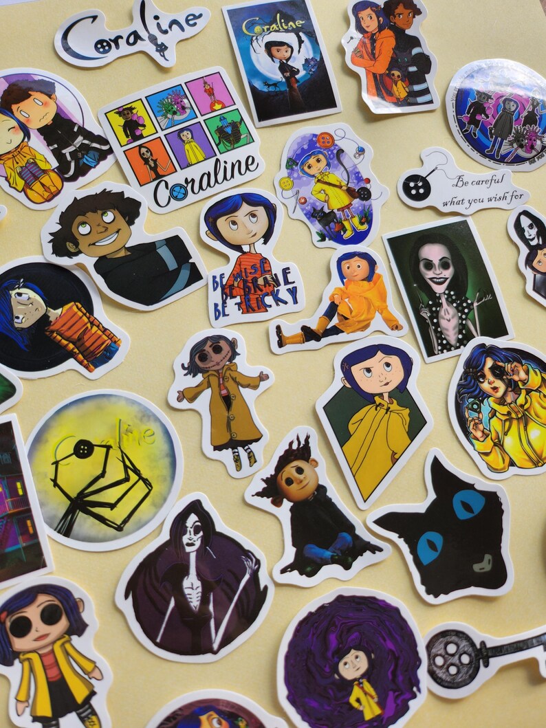 Coraline Vinyl Stickers Mystery Set - Etsy