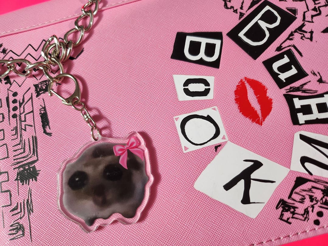 Sad Hamster Meme Keychain Keyring for Backpack, Keys, Purse - Etsy