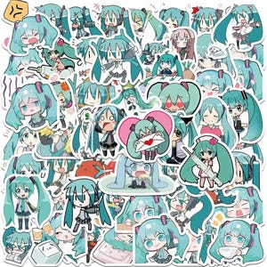 Hatsune Miku Vocaloid Chibi Stickers Mystery Bundle Set for Notebook ...