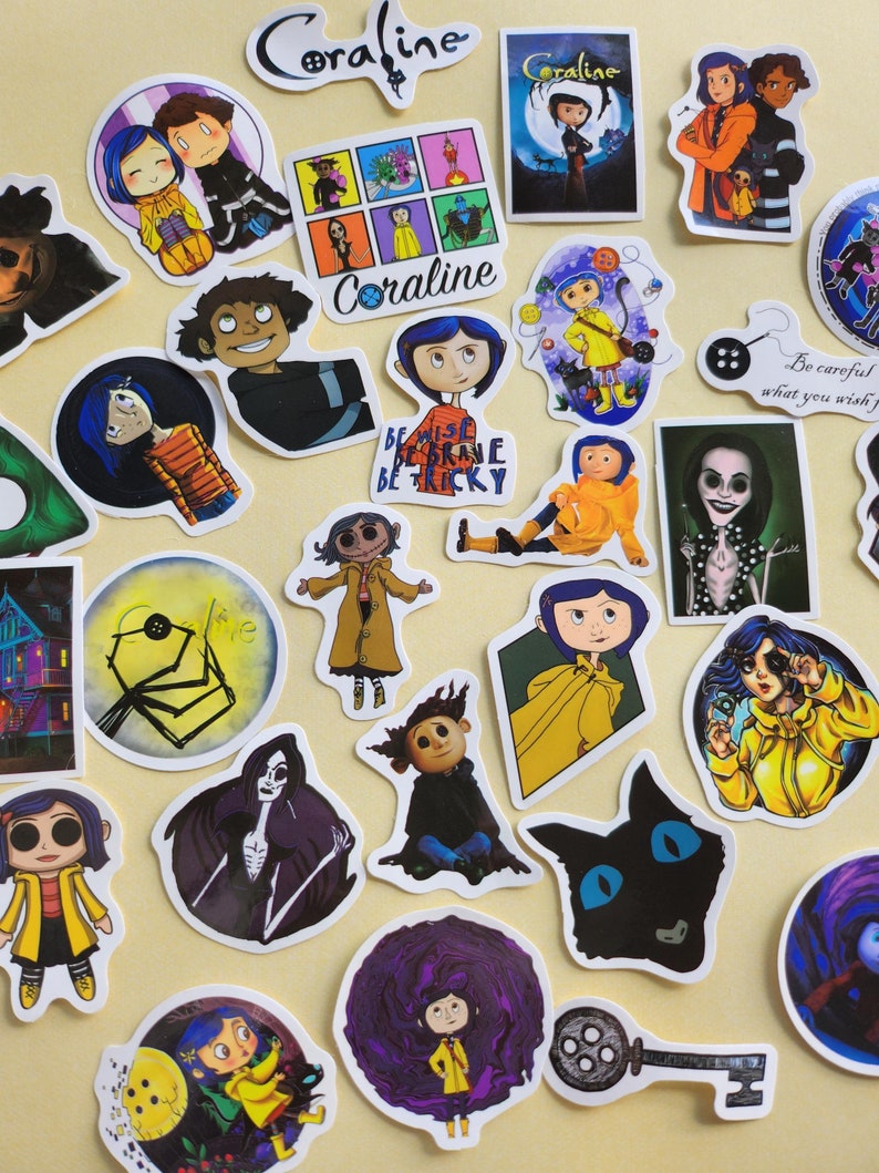 Coraline Vinyl Stickers Mystery Set - Etsy