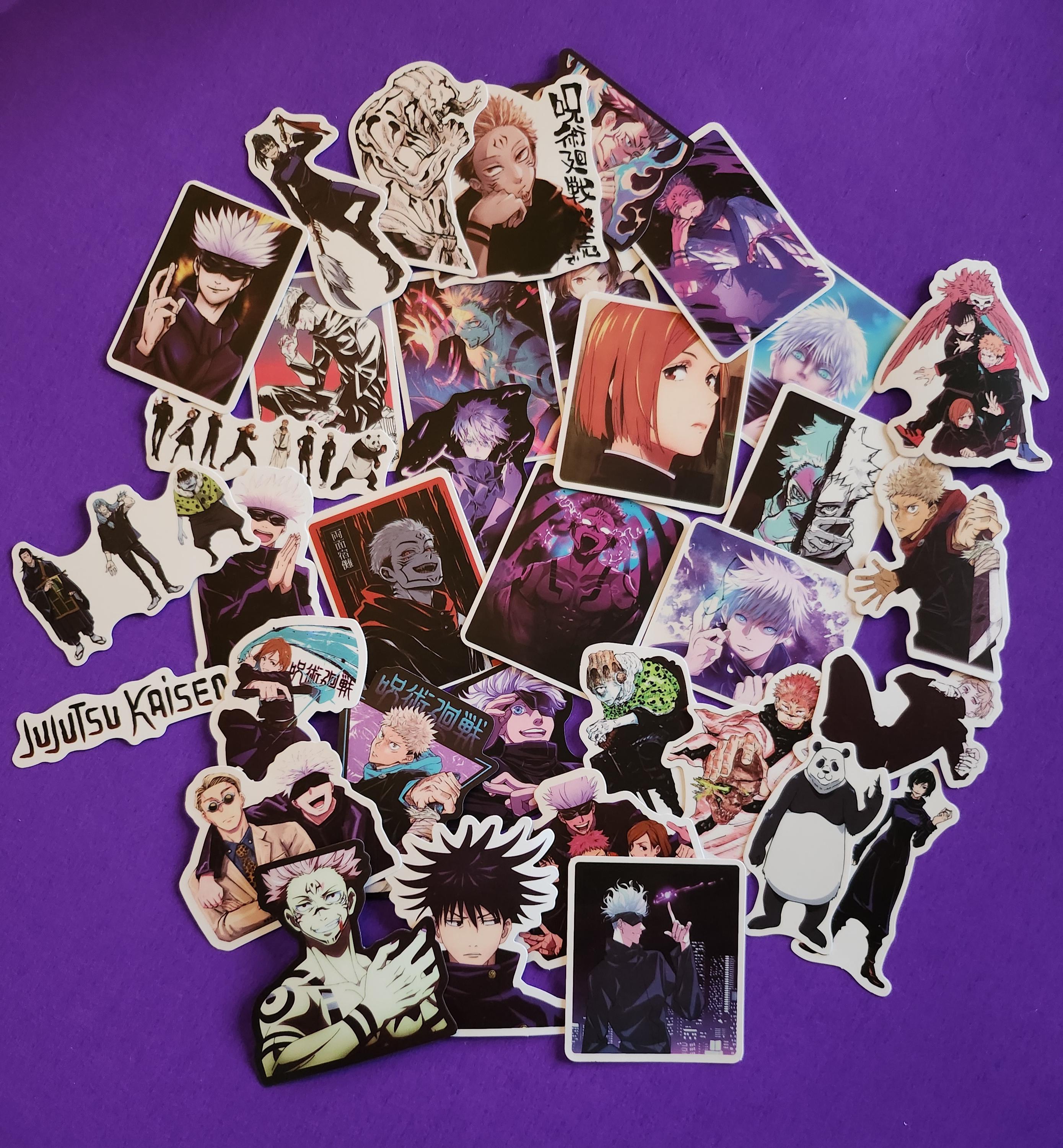Jujutsu Kaisen Anime Stickers for Laptop, Journal, Scrapbook, Water ...