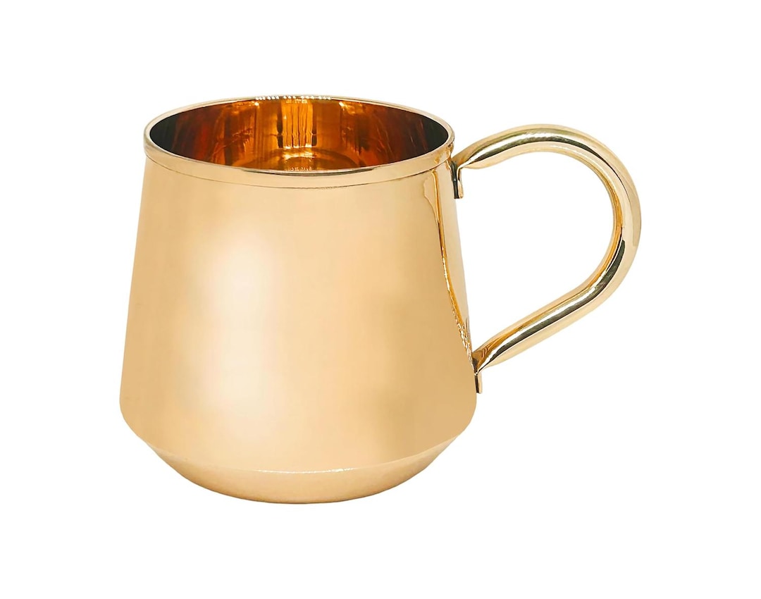 Handcrafted Brass Mug – Hammered & Etched Design, 16 Oz - Etsy