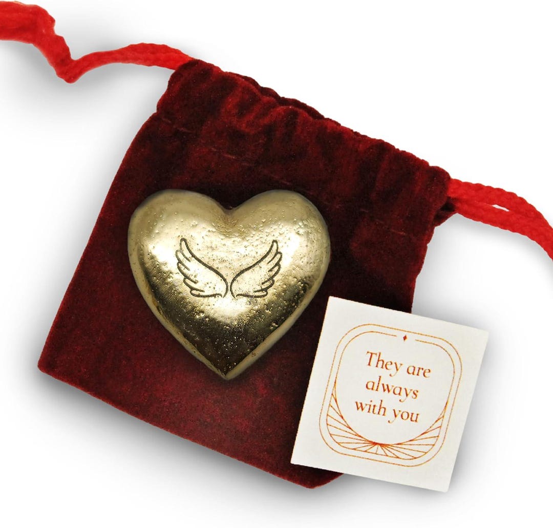 Gold & Copper Keepsake Heart Tokens: Gifts for Love, Condolence ...
