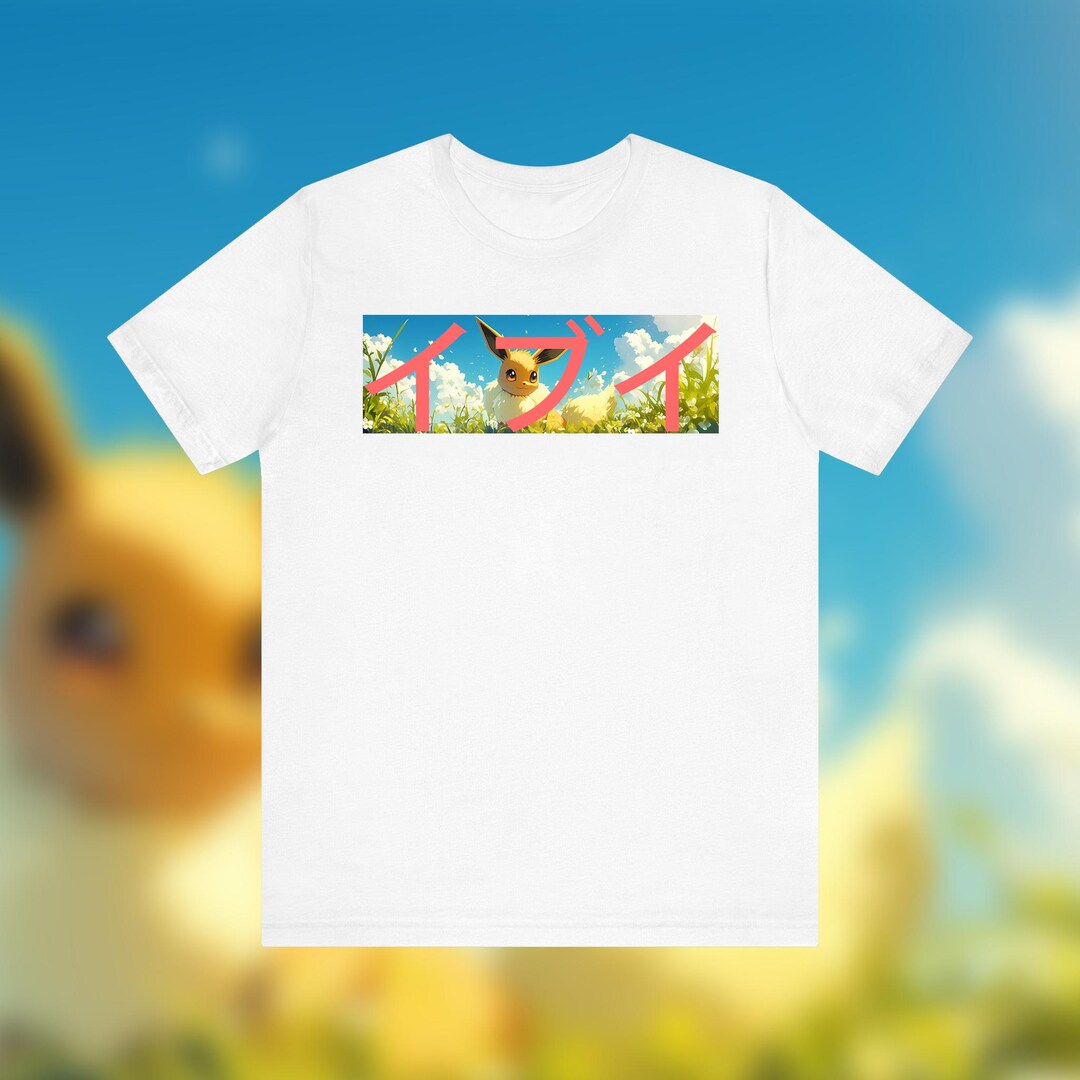 Eve Normal Type Pocket Monster Graphic Tee Anime T-shirt Gift Idea ...