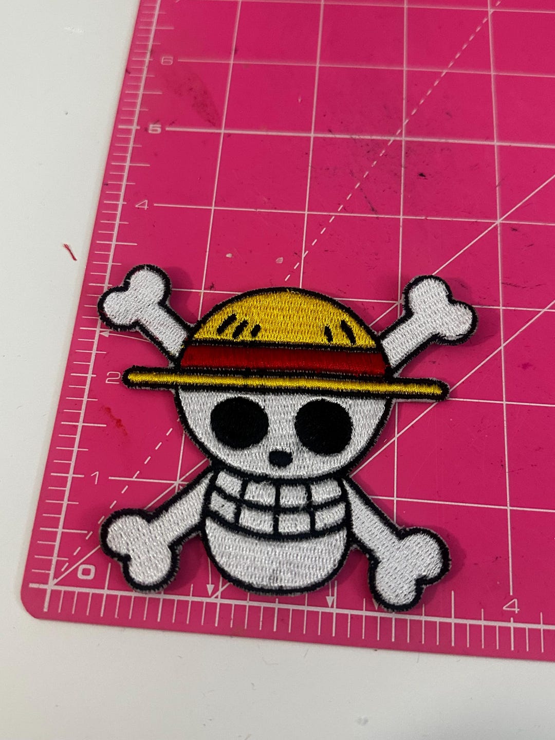 One Piece Inspired Jolly Roger Pirate Skull Embroidered Patch 3”x3.5 ...