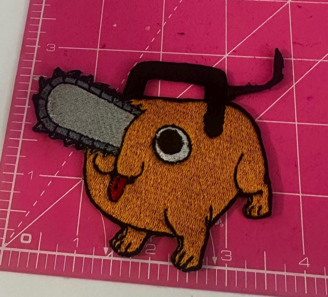 Chainsaw Man Inspired Pochita Embroidered Patch 3”x4” Inches Cute ...