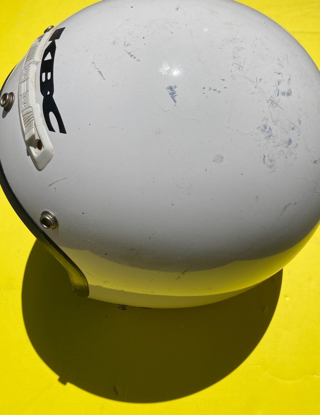 White KBC Motorcycle Helmet - Etsy