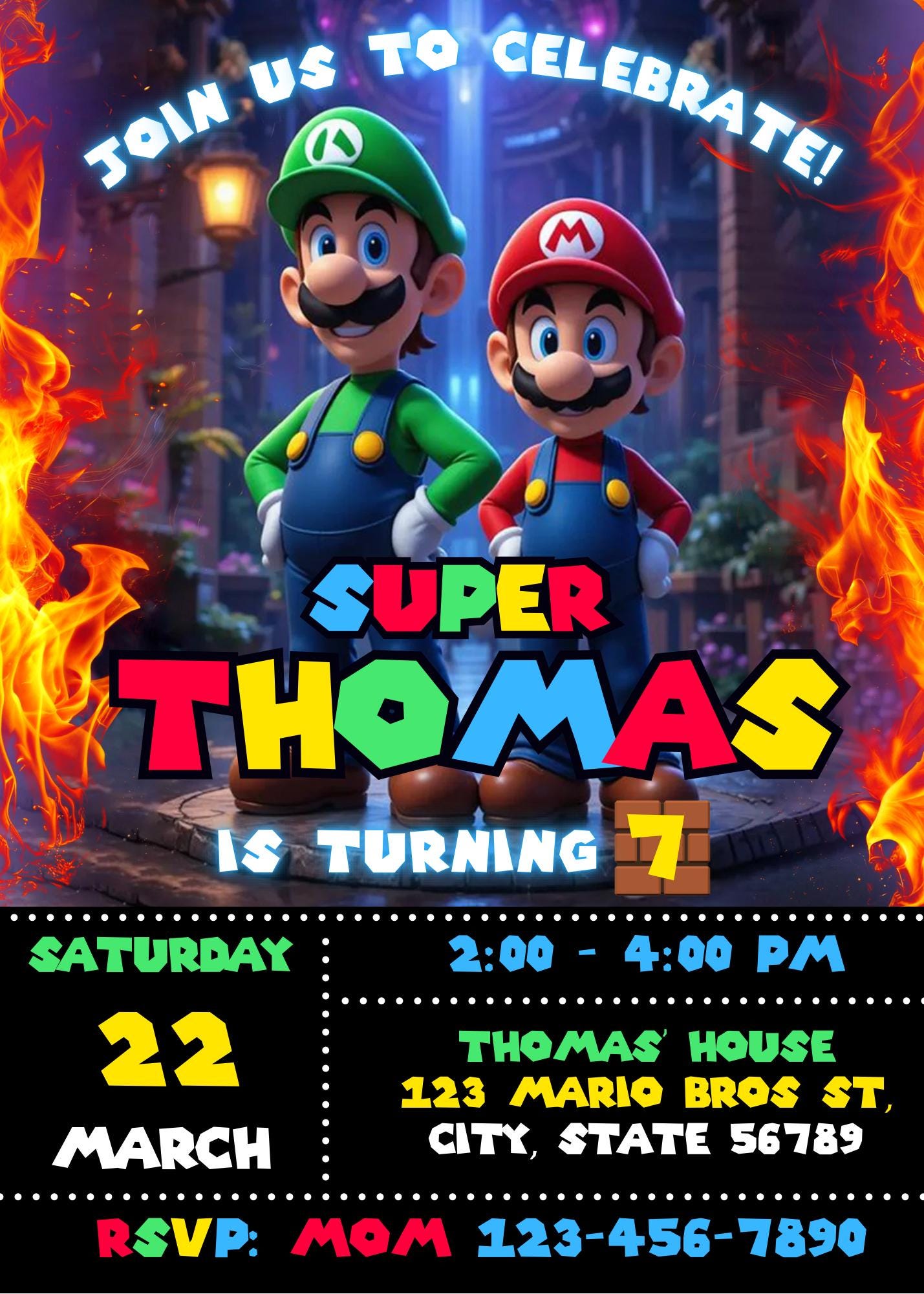 Editable Video Game Birthday Invitation, Printable Invitation, Editable ...
