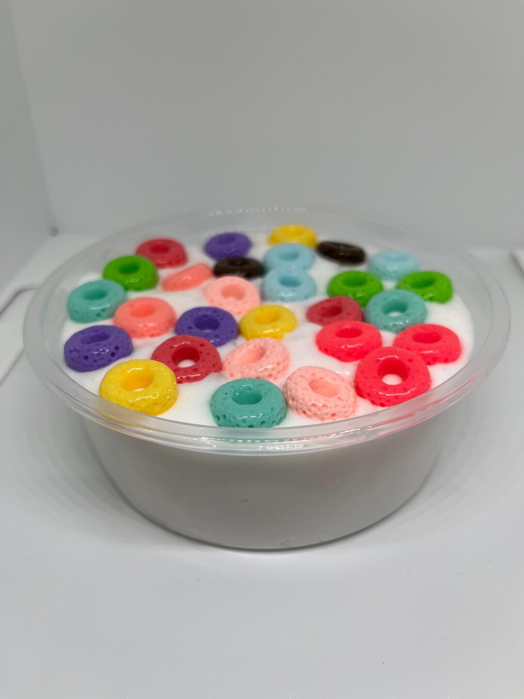 Fruit Loops and Milk glossy Slime - Etsy