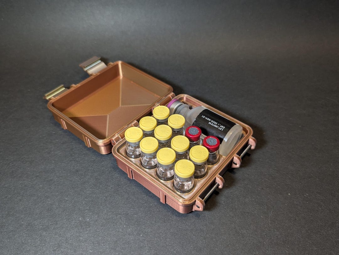 3ml 12 Slot Vial and Bac Water Case Peptide Insulin Testosterone Pen ...