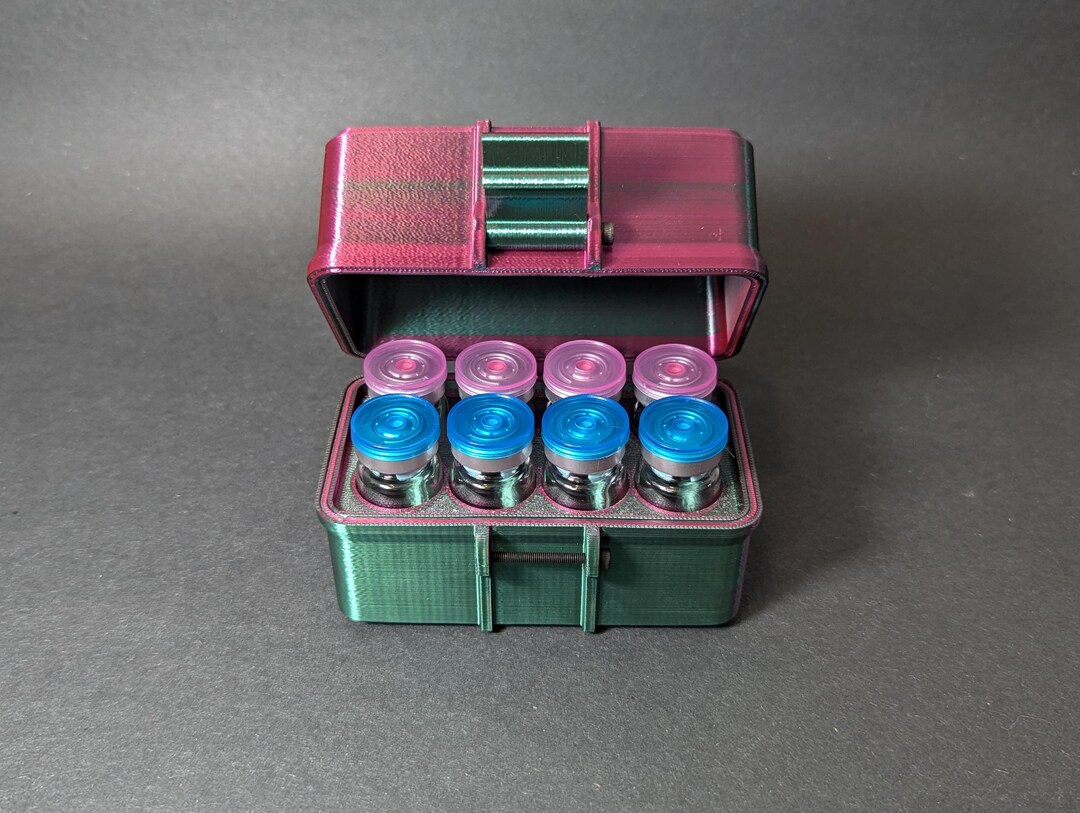 10ml 8 Slot Peptide Insulin Testosterone Vial Storage Container ...