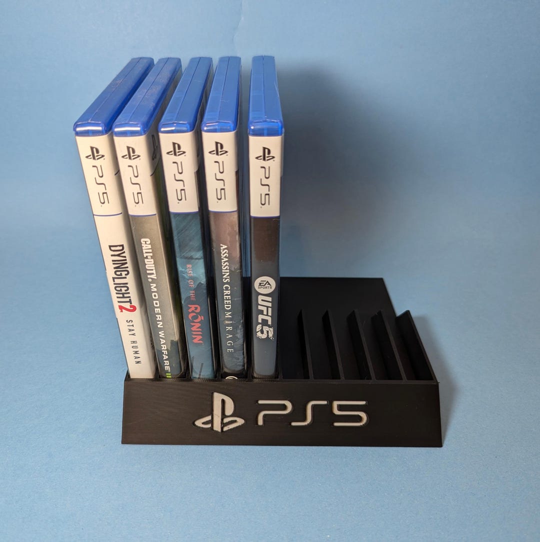 Playstation 5 10 Games Case Holders - Fits up to 10 Games - Sony PS5 ...