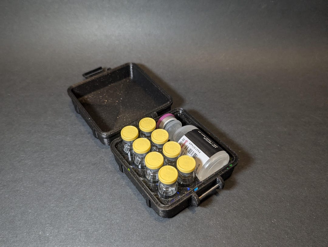 3ml 8 Slot Vial and Bac Water Case Peptide Insulin Testosterone Pen ...