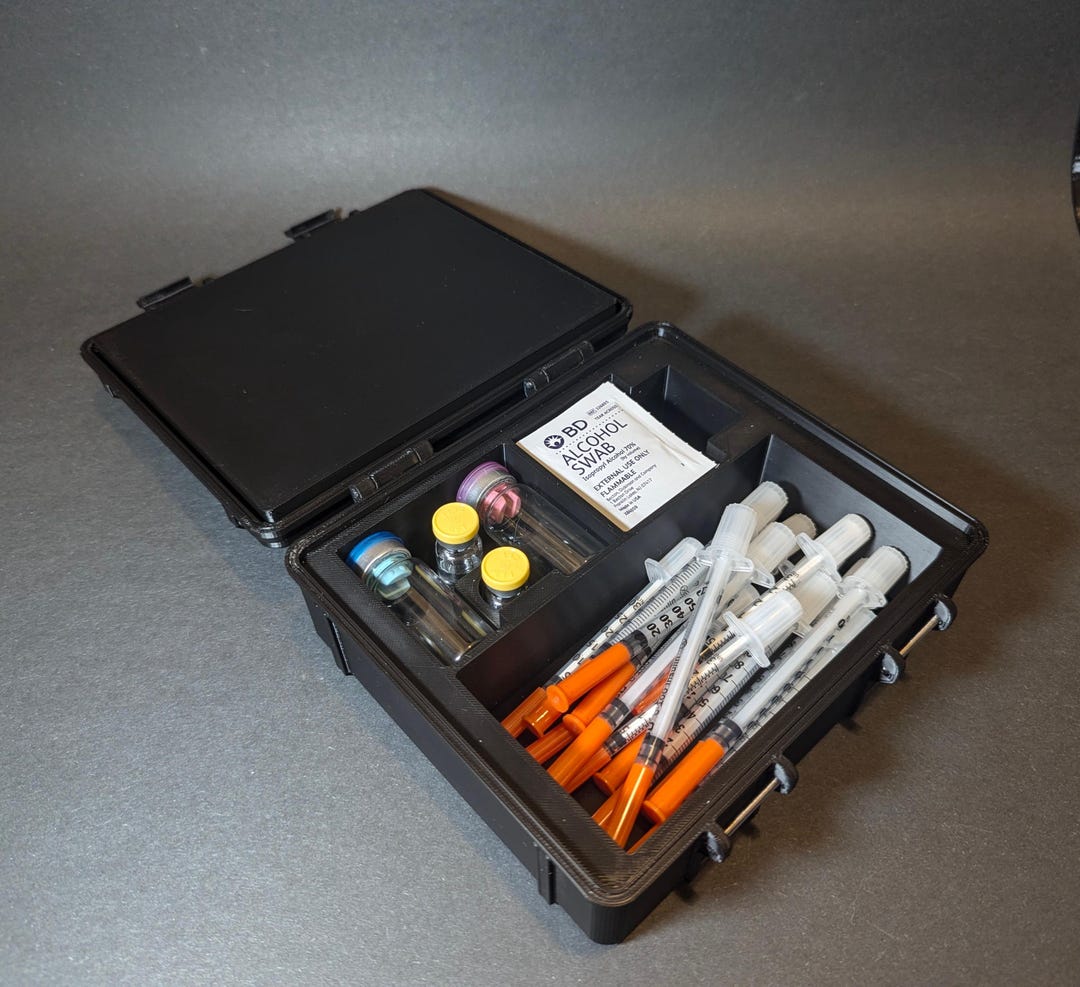 Peptide Vial Caps Limited Un Peptide Vial Case. Holds 4 3ml Vials ...