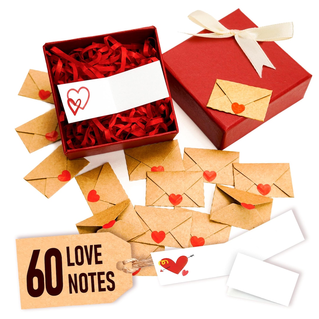 DIY 60 Love Notes Box | Personalized Anniversary Keepsake | Miniature ...