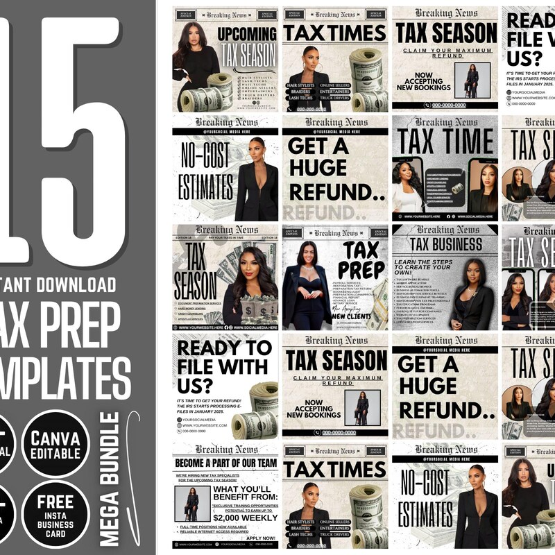 Tax Pdf Bundle - Etsy