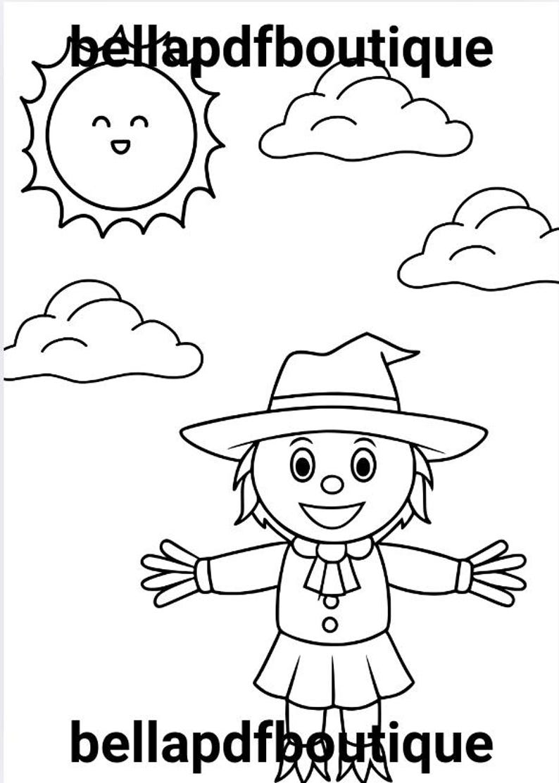Set of 4 Thanksgiving Coloring Pages - Etsy