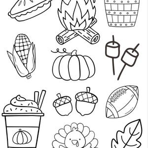 The Four Seasons Doodle Coloring Pages - Etsy