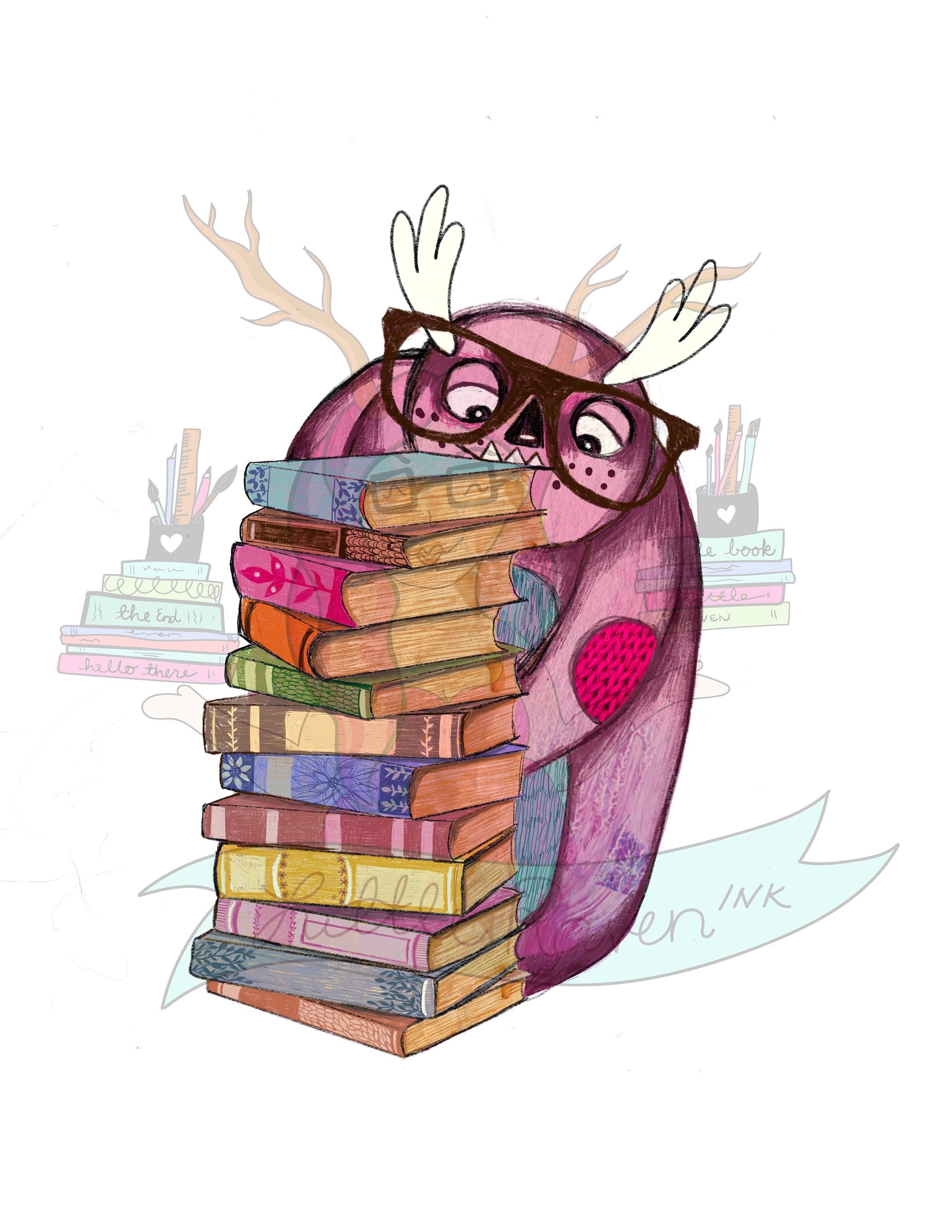 Book Lover Printable Collage Sheet Pack - Etsy Canada