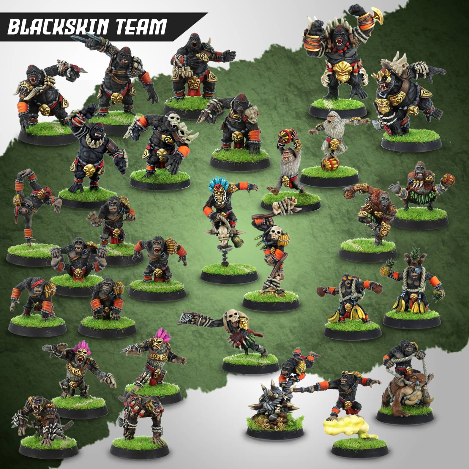 Blackskins Apes, Orcs, Black Orcs & Goblins Fantasy Football Miniatures ...