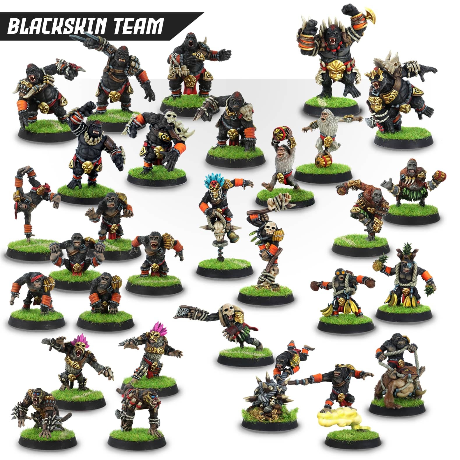 Blackskins Apes, Orcs, Black Orcs & Goblins Fantasy Football Miniatures ...