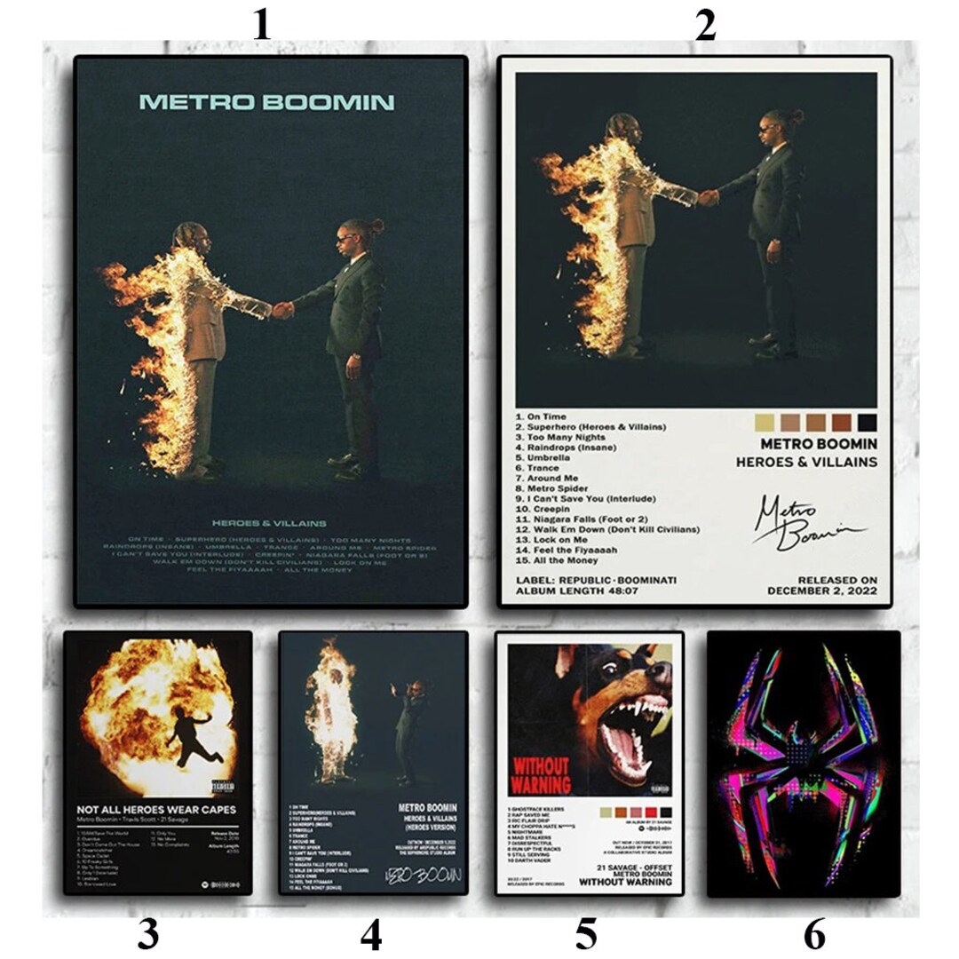 Pop Rap Singer Metro Boomin Music Album Heroes & Villains Hip Hop 21 ...