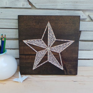 Nautical Star String Art Pattern - 7.5" X 7.5" - Etsy