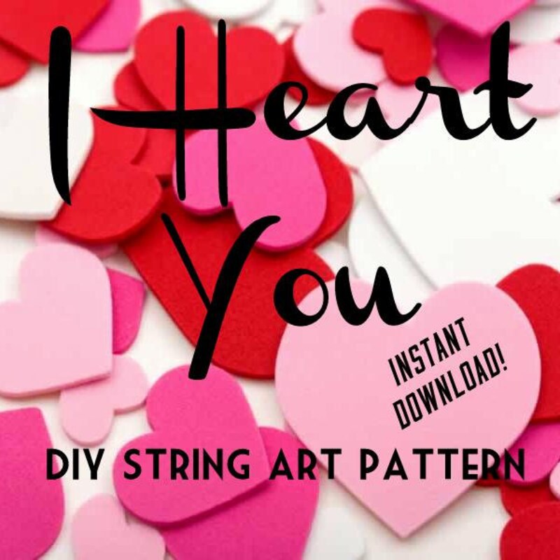 Heart String Art - Etsy
