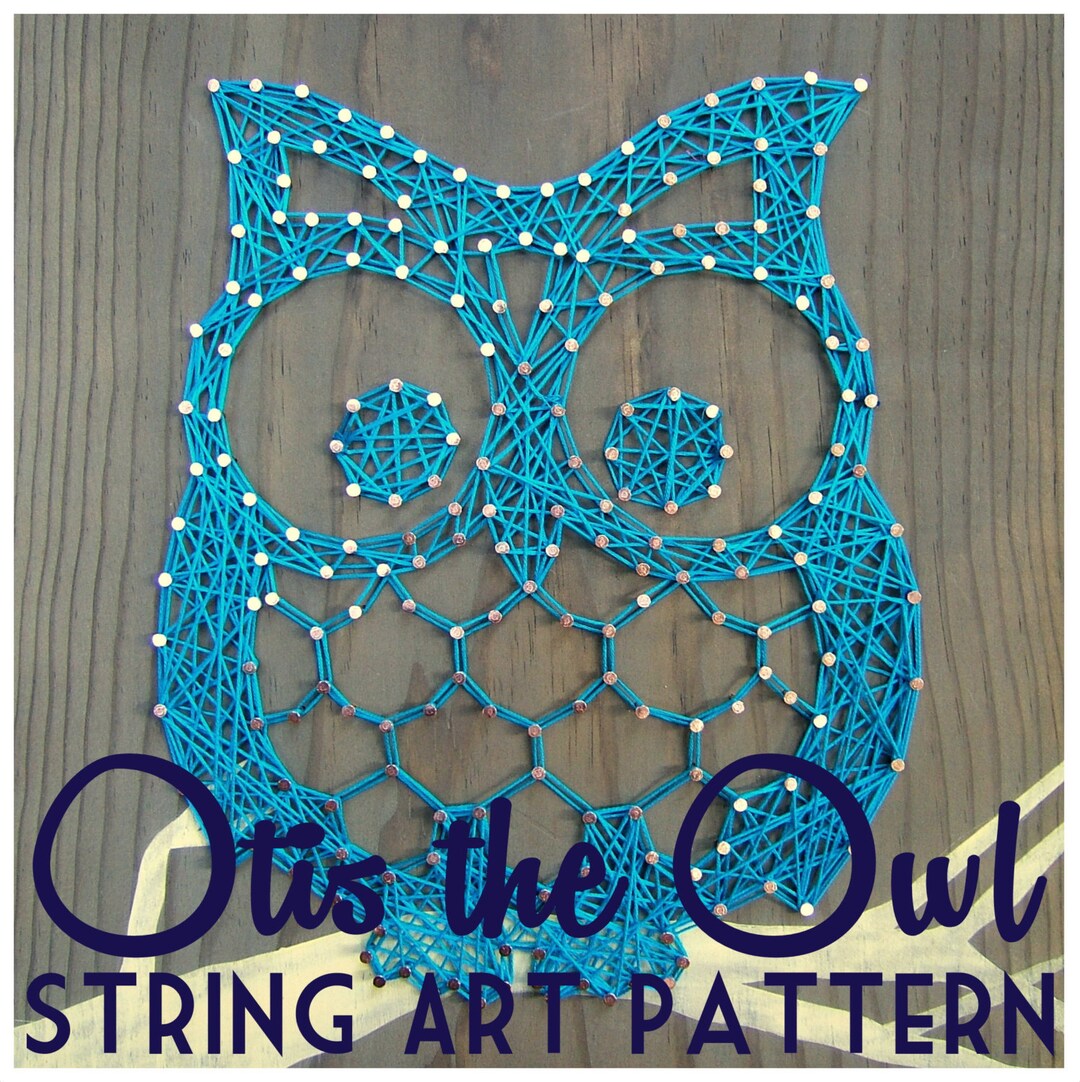 String Art Pattern - Otis the Owl - 9.5" X 7.5" - Etsy