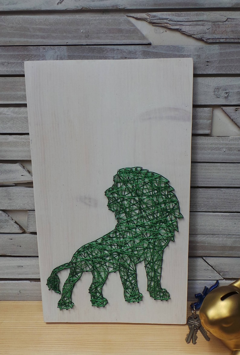 String Art Pattern Leo the Lion 9 X 8 - Etsy