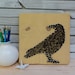 Raven String Art Pattern - 8" X 8" - Raven Silhouette - Etsy