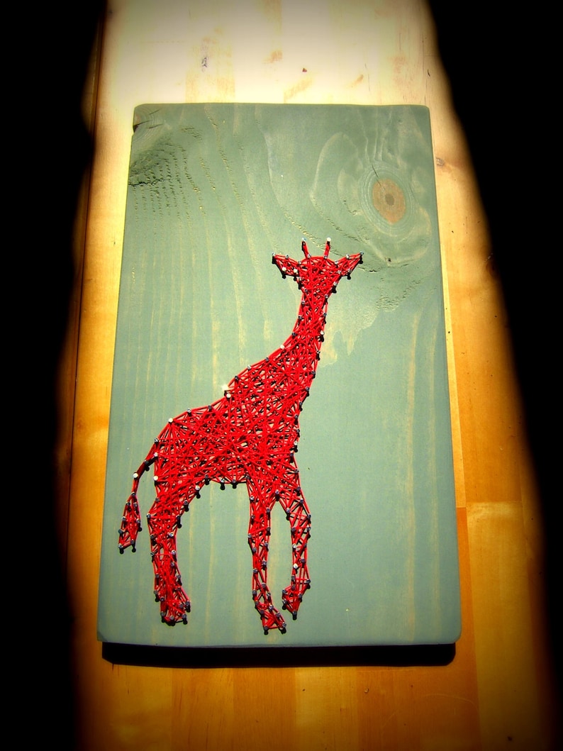 String Art Pattern Gina the Giraffe 11 X 6 - Etsy