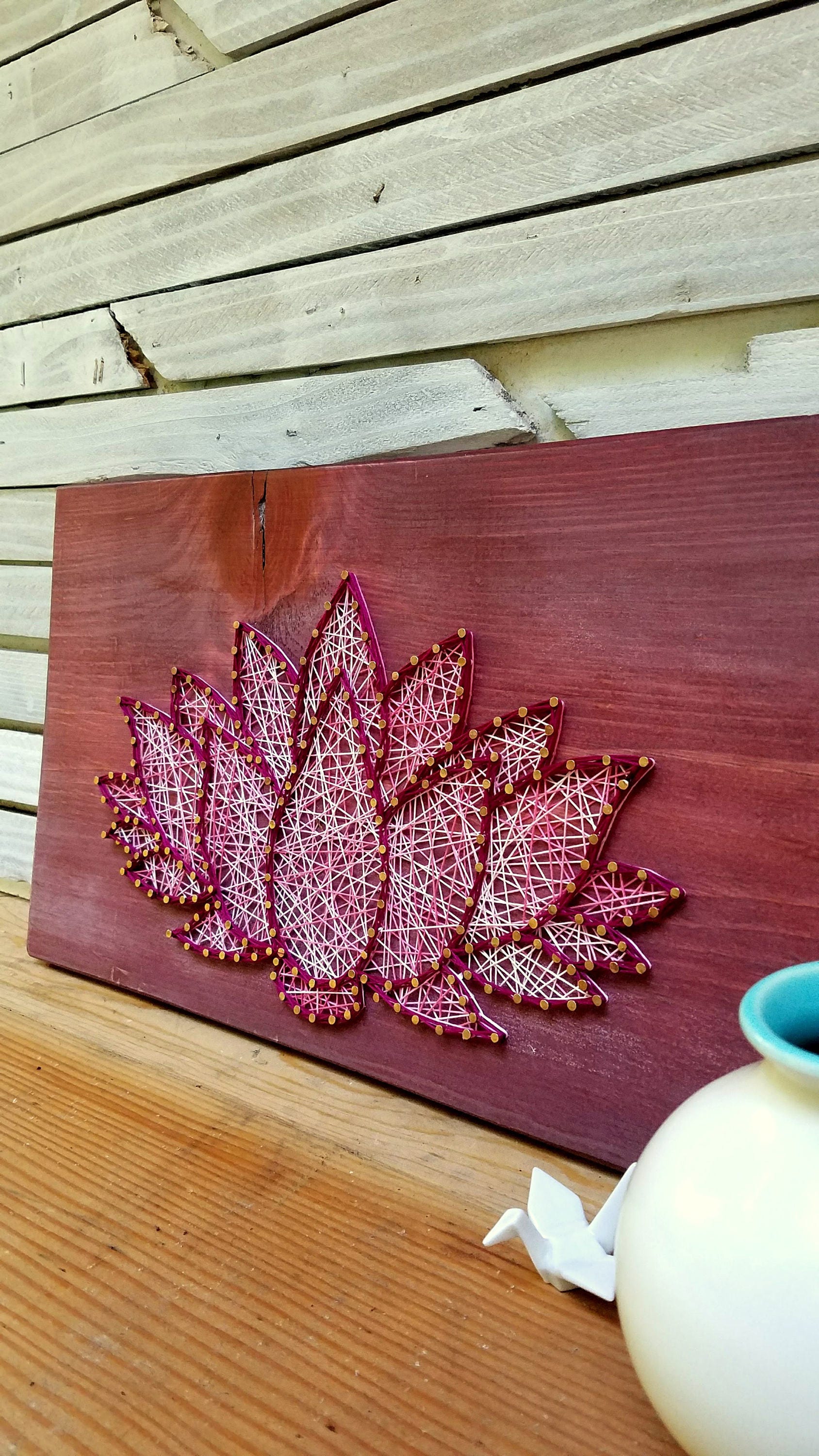 Lotus String Art Pattern - 12" X 8" - Etsy