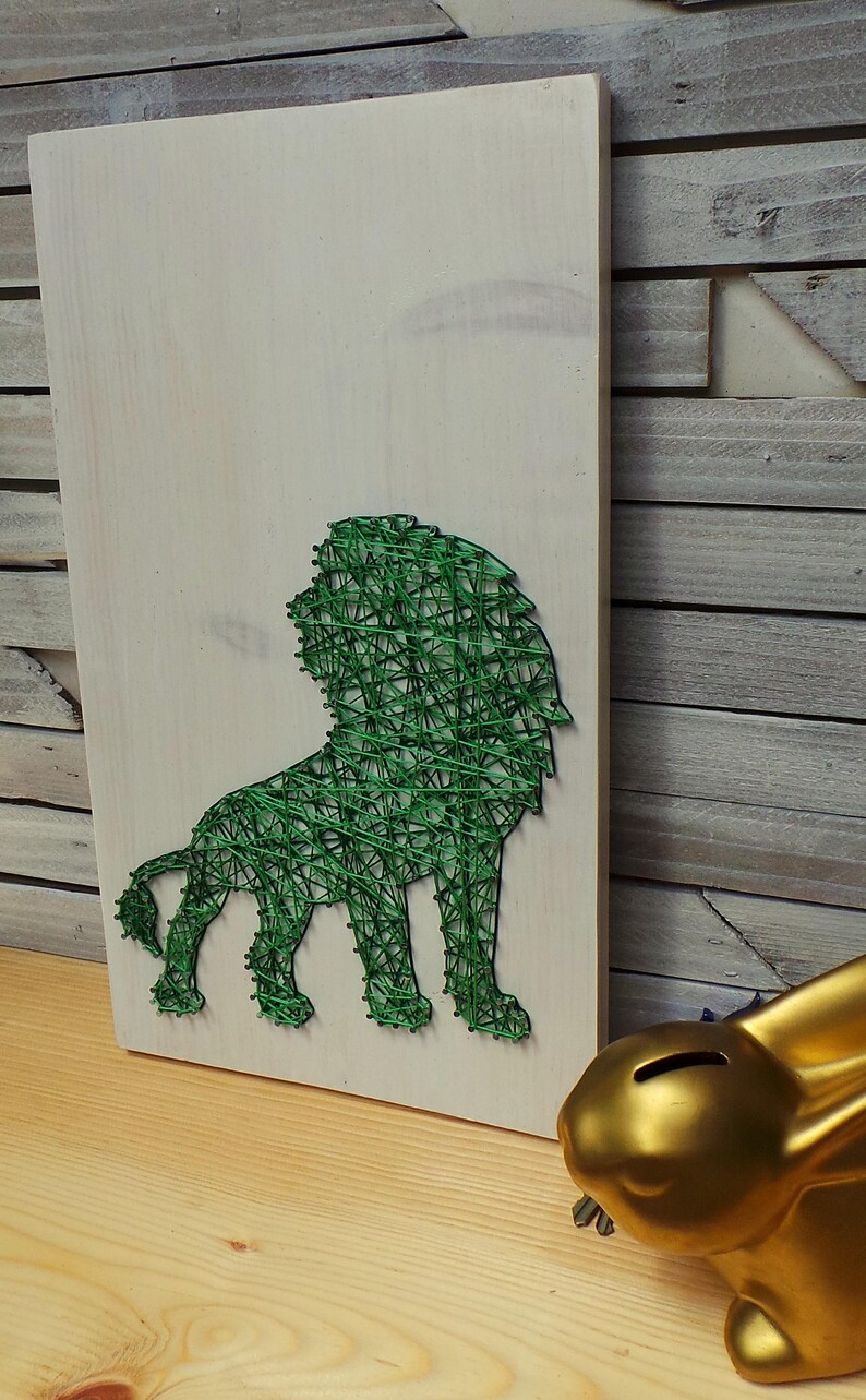 String Art Pattern Leo the Lion 9 X 8 - Etsy