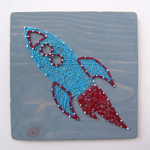 DIY String Art Pattern - Set of 3 - Rocketship, Fighter Jet & Propeller ...