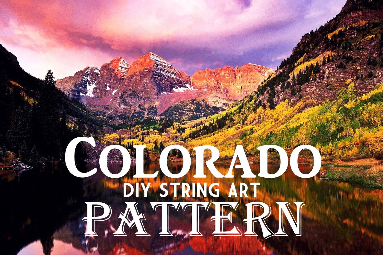Colorado DIY State String Art Pattern 8 X 10 - Etsy