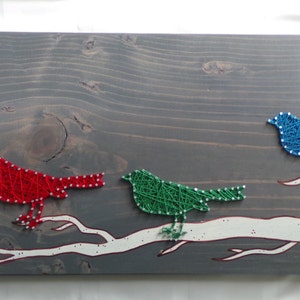 String Art Pattern - Set of 2 - Blue Bird Silhouette Downloadable PDF ...