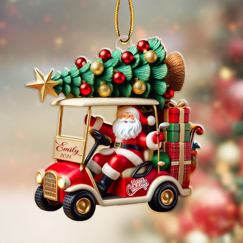 Christmas Golf Cart Decor - Etsy