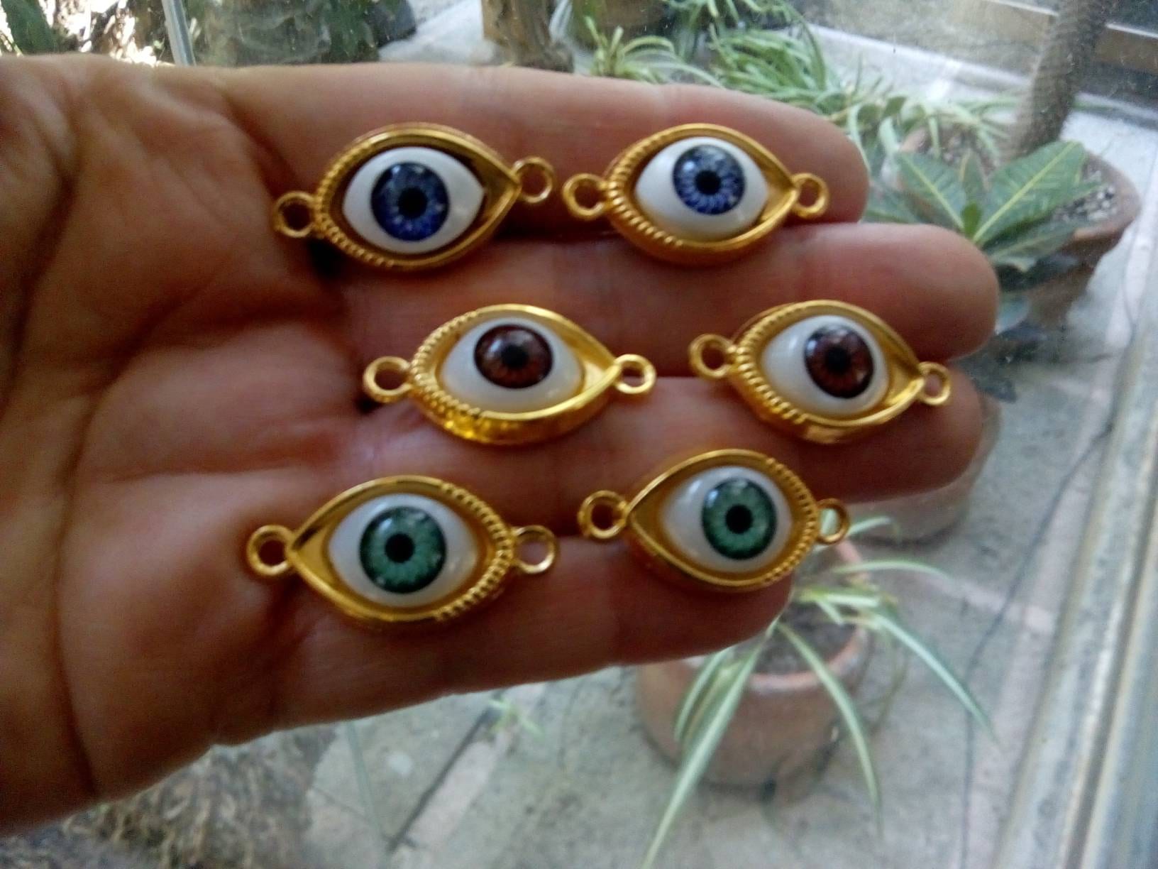 Colored Eyes Pendants Ojo Medalla Mexican Evil Eye Charm | Etsy