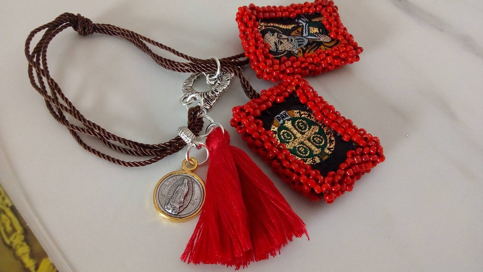 Scapular Bracelet/escapulario/san Benito/virgen De Guadalupe/religious ...