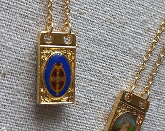 Saint Benedict Scapular Catholic Protection Cloth Style St. Benedict ...