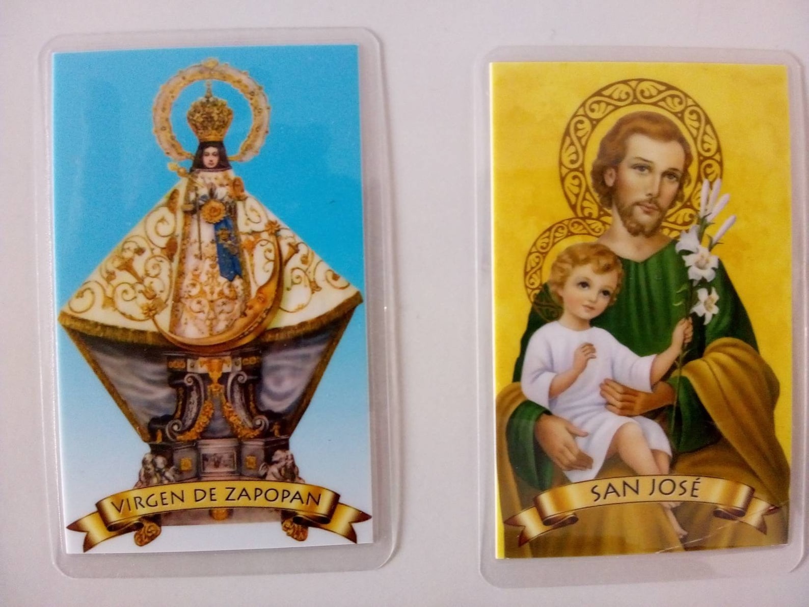 Lamenated Spanish Prayer Cards/religious Stamps/catholic - Etsy