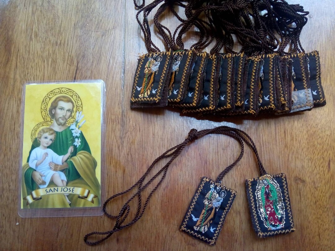 Conjunto de 12 Escapularios/San José Escapularios/St. Escapularios de ...