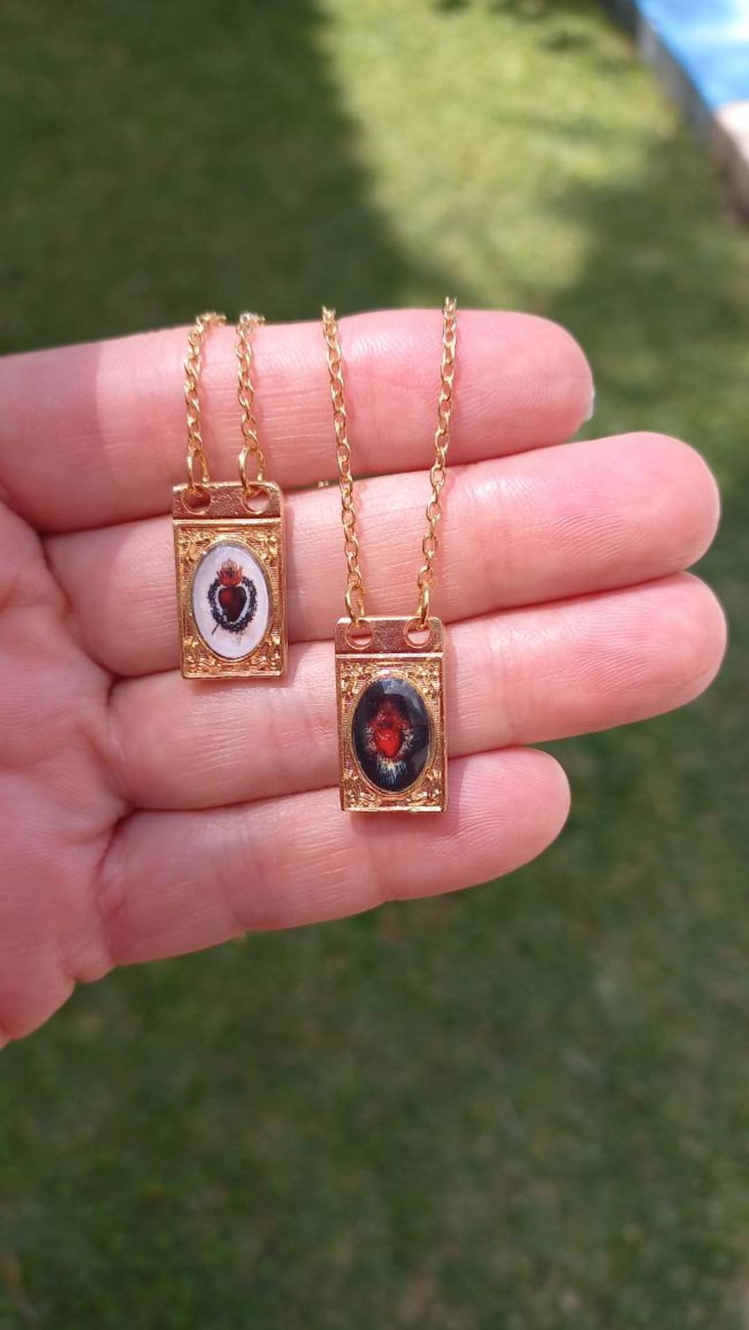 Scapular Necklace Escapulario Faith Jewelry Catholic Gift Catholic ...