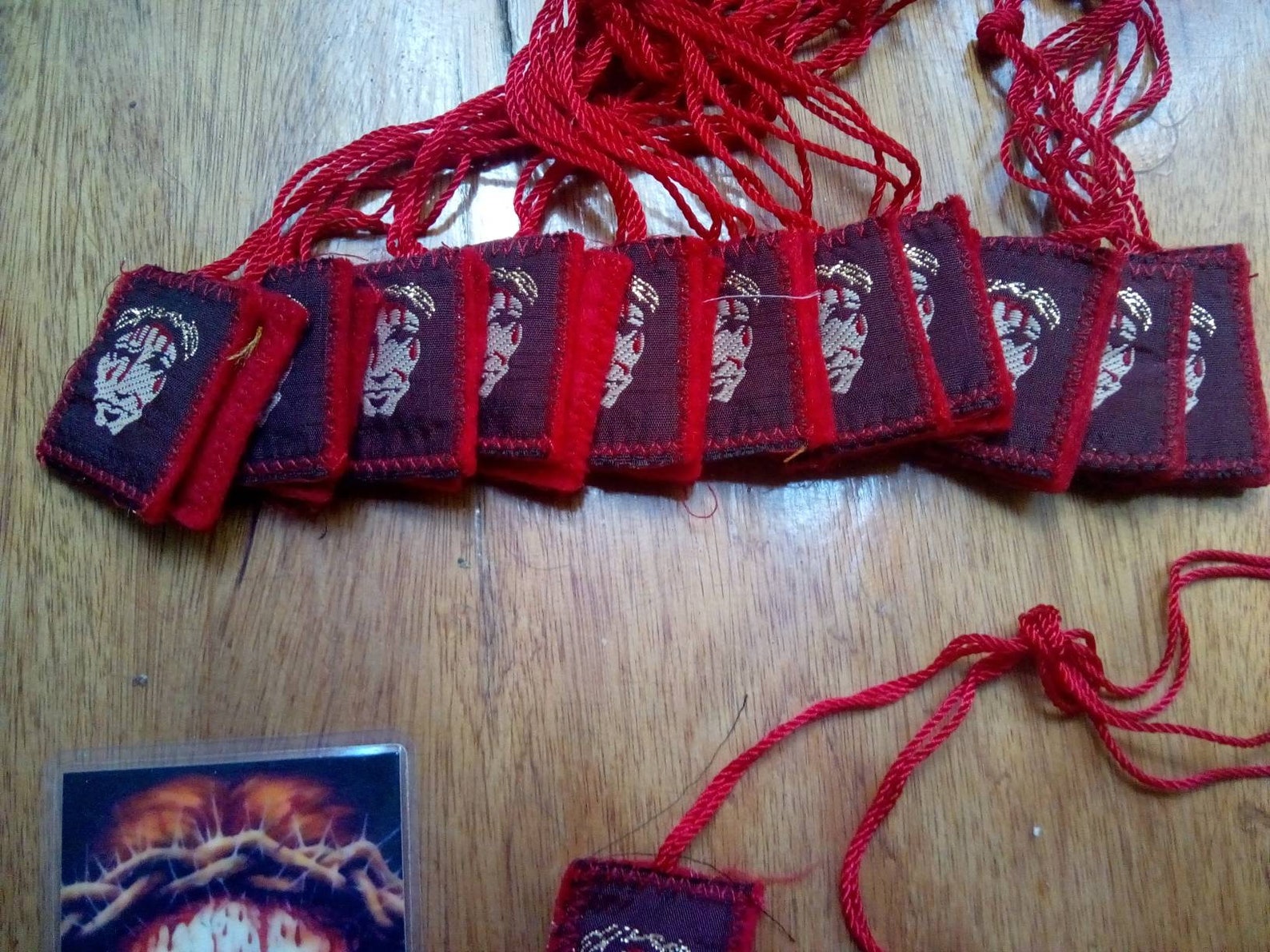 Set of 12 the Precious Blood of Jesus Scapulars Passion of Christ ...